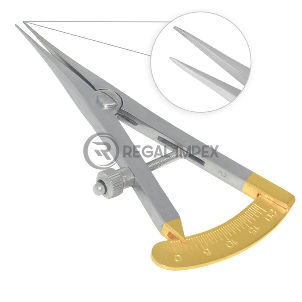 9cm Castroviejo Caliper with 20mm Measuring Range - Regal Impex - Regal Impex Instruments