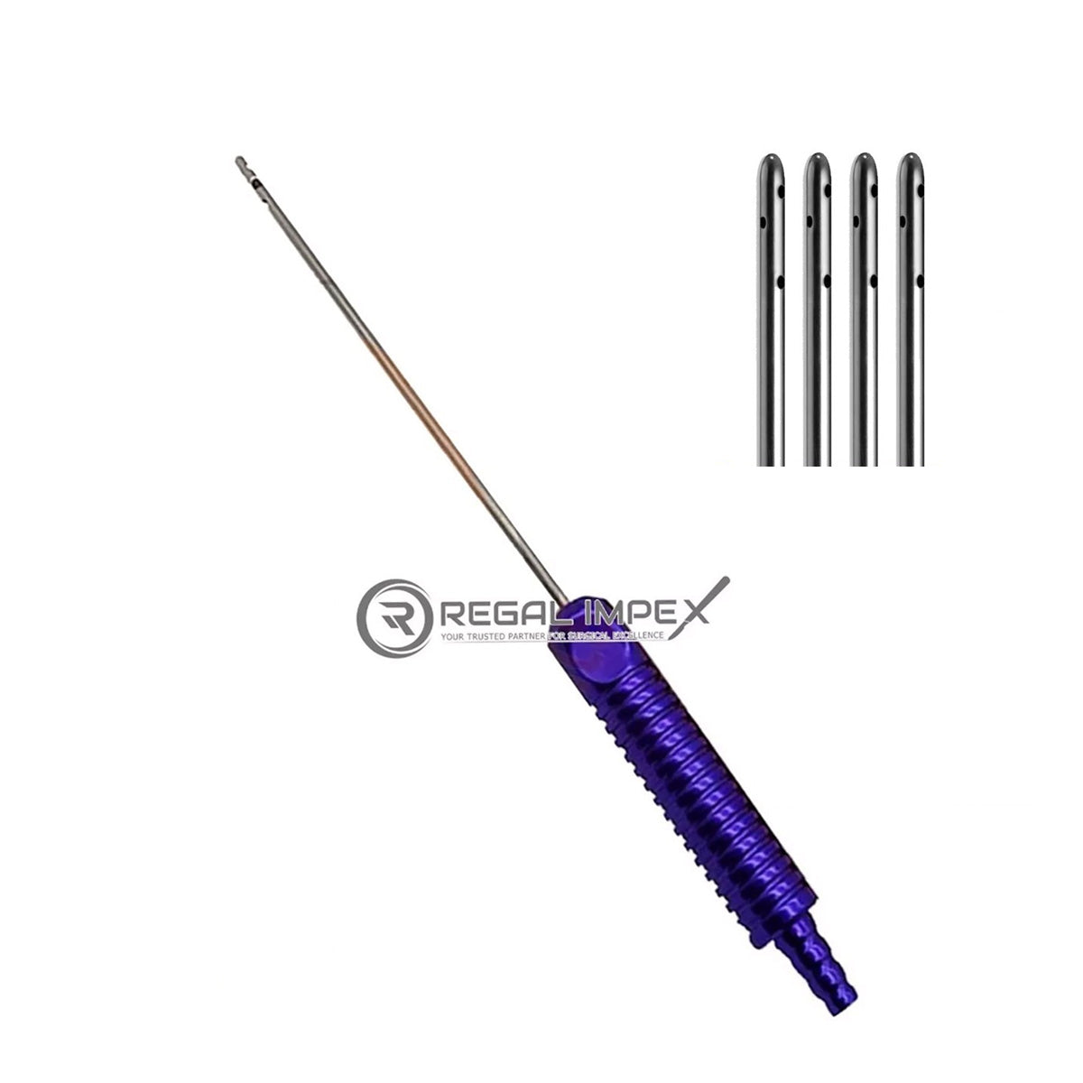 Infiltrator Tumescent 6 Holes Liposuction Cannulas With Fixed Handle ...