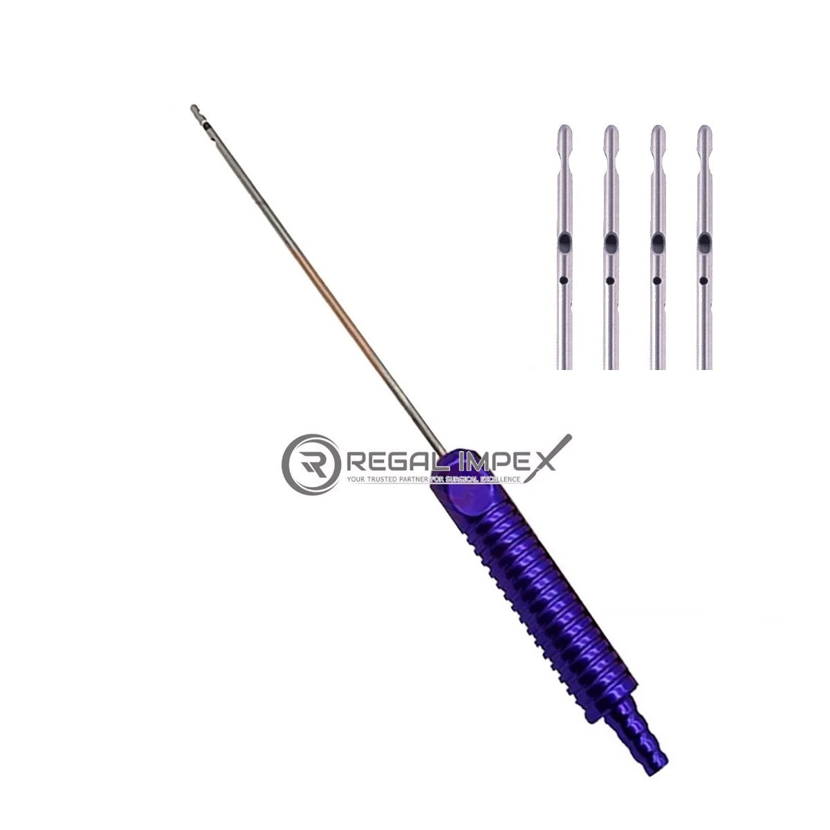Kotzur Liposuction Cannulas with Fixed Power Handle for Fat Transfer ...