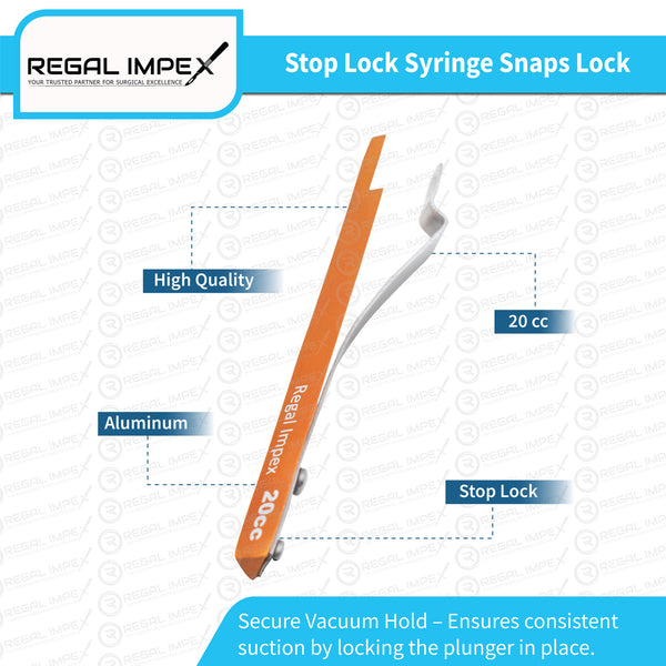 Stop-Lock Syringe for Precision Aspiration & Secure Handling – Reusable ...