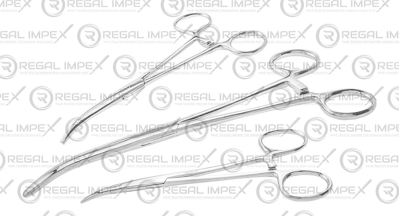 6‑Piece Hemostat Forceps Set - 3 Curved & 3 Straight | 8″, 6.25″ & 5 ...